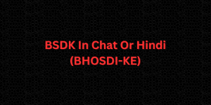 BSDK Full Form In Chat Slang & Other Fields 2023
